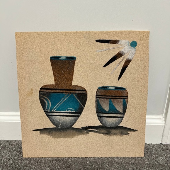 Art | Sand Painting Pottery Wall Picture | Poshmark